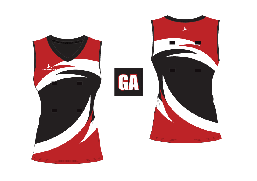 Netball Vests, Womens Oblivian V Neck Netball Vest – Olorun Sports
