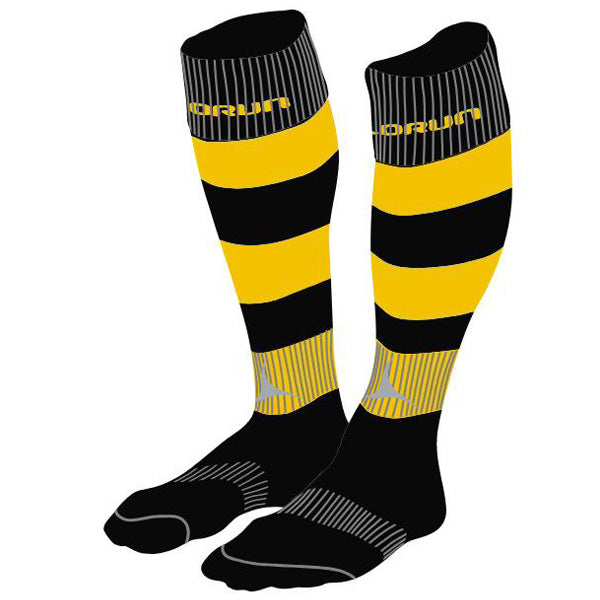 St Davids RFC Hooped Rugby Socks – Olorun Sports